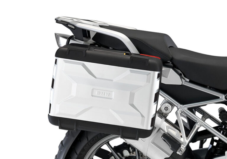 BMW Vario Side Panniers Black & White Reflective Stripes - Signature ...