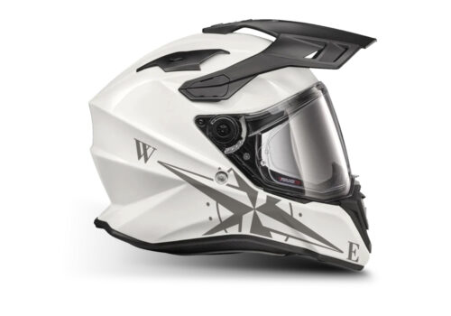 BMW GS Pure Helmet (White) Compass Series Grey Stickers - Signature ...
